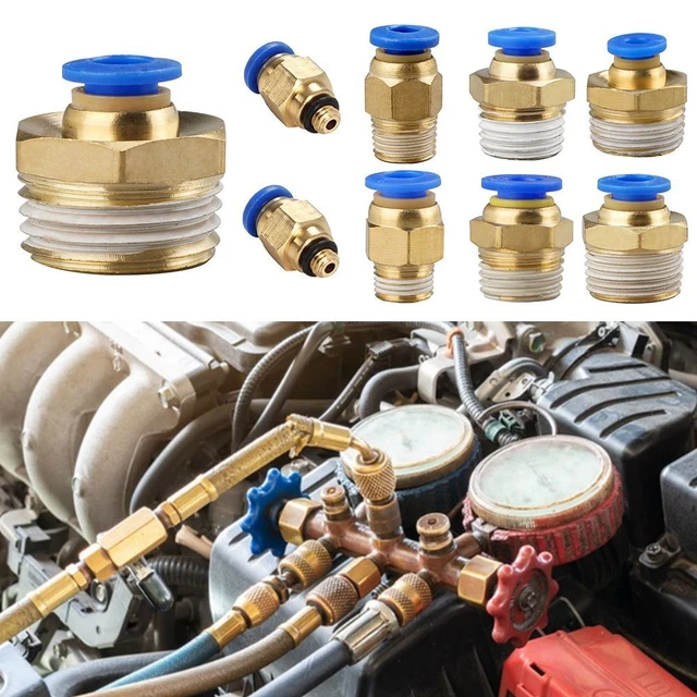 TUBE PLASTIC QUICK Connector Male Thread Pipe Coupler Hose Tube Air ...