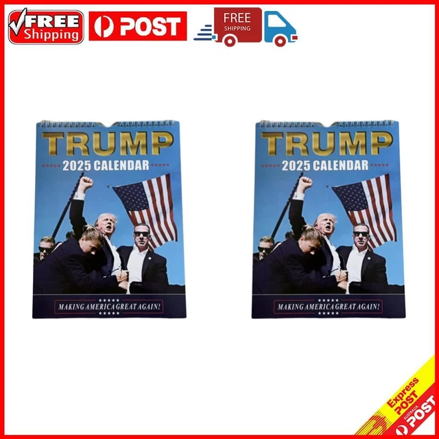 DONALD TRUMP 2025 Desk Calendar Trump 2025 Calendar Trump Shot Planning ...