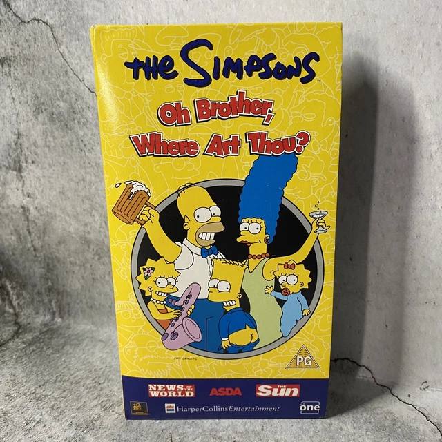 RARE THE SIMPSONS VHS Oh Brother, Where Art Thou With Booklet Rare Card ...