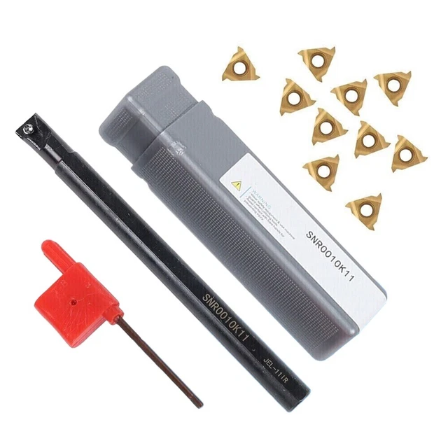 OUTIL DE TOURNAGE de barre d'al??sage interne tour premium CNC + 10 inserts en c EUR 24,06 ...