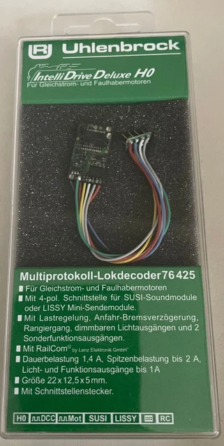 UHLENBROCK 76425 MULTIPROTOKOLL-LOKDECODER H0 DCC DSS (neu) EUR 25,00 - PicClick FR