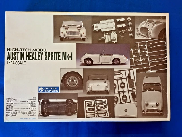 GUNZE SANGYO 1/24 Austin Healey Sprite Mk-1 Plastic Model Kit High-Tech ...