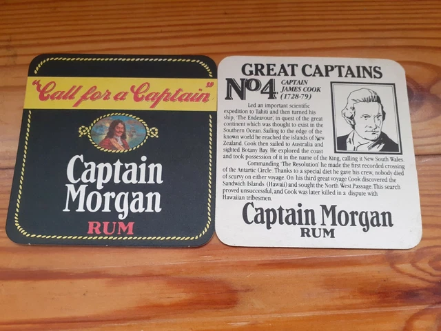 CAPTAIN MORGAN RUM Beer Mat. £2.50 - PicClick UK
