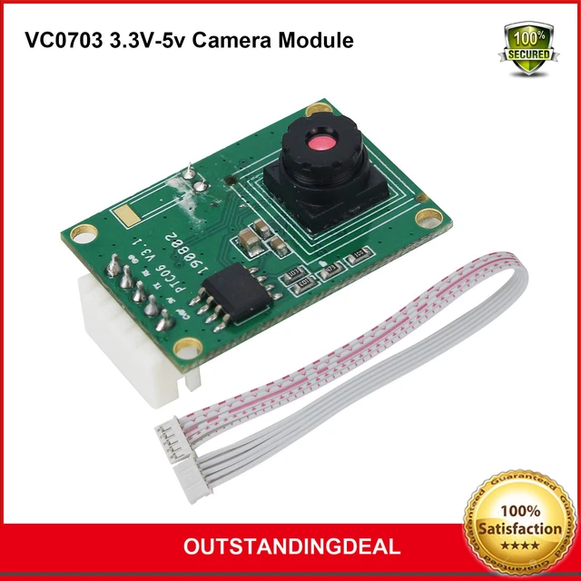 3.3V-5V CAMERA MODULE TTL/UART JPEG/CVBS for AVR STM32 Arduino VC0703 ...
