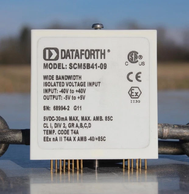 DATAFORTH ANALOG WIDE Bandwidth Isolated Voltage Input Module, Model ...