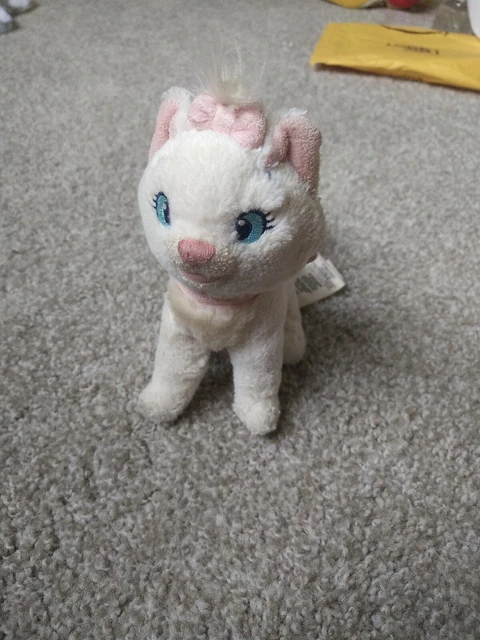 GENUINE DISNEY MARIE Plush. The Aristocats. 8". Vintage. Rare. HTF £19. ...
