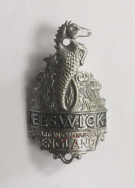 VINTAGE ELSWICK CYCLE Frame Aluminium Head Tube Badge £10.00 - PicClick UK