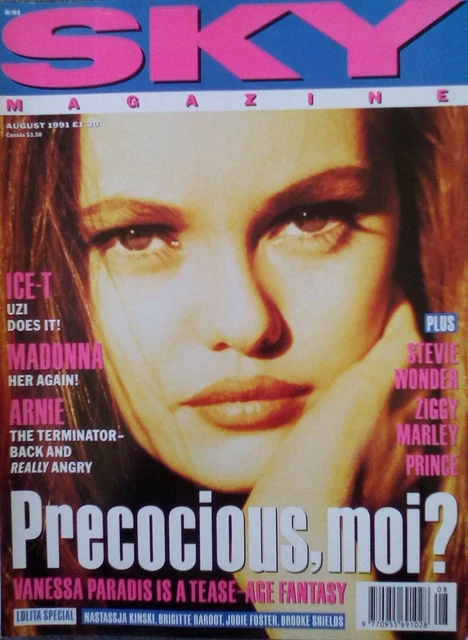 SKY MAGAZINE: AUGUST 1991 - Vanessa Paradis. £17.30 - PicClick UK