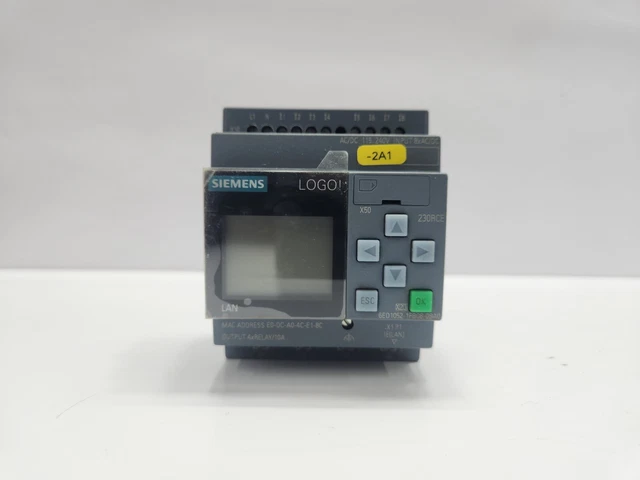 SIEMENS LOGO 230RCE Modulo Controller Logico 6Ed1052-1Fb08-0Ba0 EUR 131,86 - PicClick IT