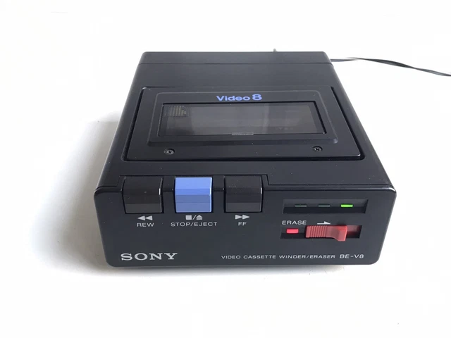 RARE SONY BE-V8 vintage VIDEO CASSETTE WINDER ERASER EUR 60,00 - PicClick IT