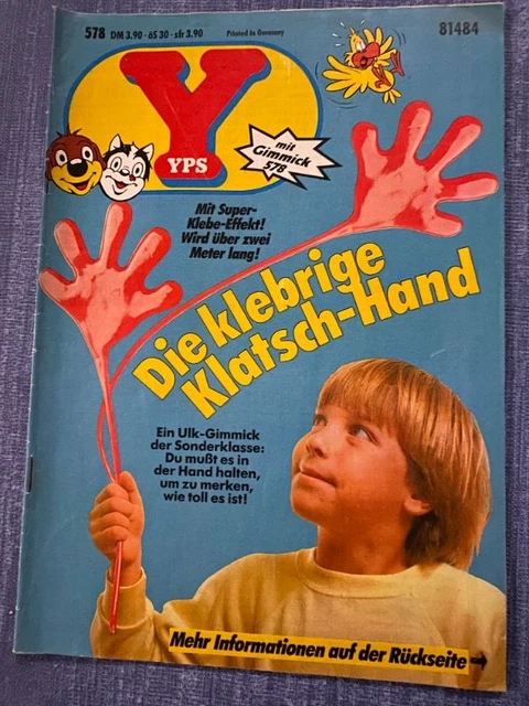 YPS ZEITSCHRIFT NR. 578 Die klebrige Klatsch-Hand Gimmick Spaß Kurioses ...