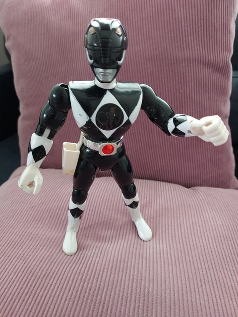VINTAGE BANDAI MIGHTY Morphin Power Rangers Black Ranger 8" Action Figure 1993 £15.70 - PicClick UK