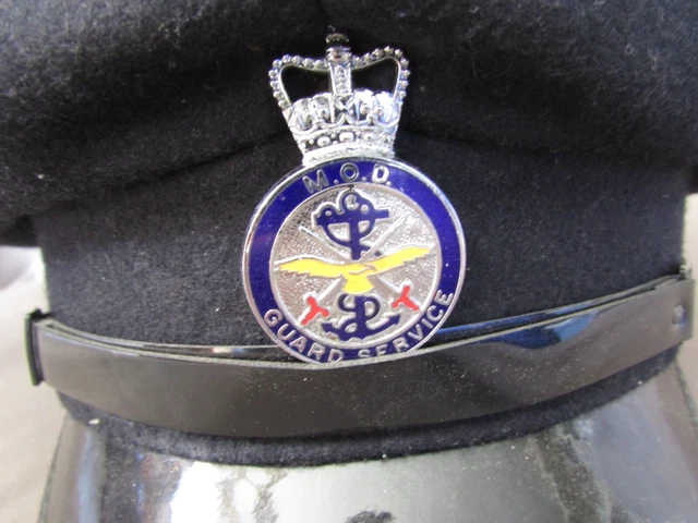 BRITISH ARMY ROYAL SIGNALS CAP/HAT Military Black Visor MOD guard ...