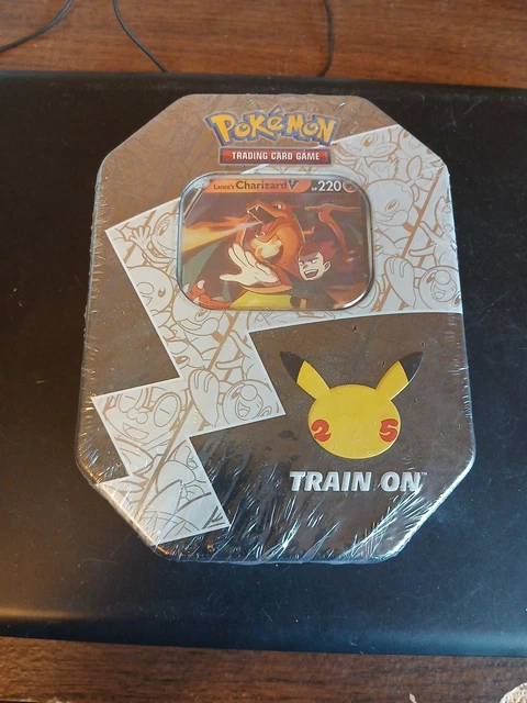 POKEMON TCG 25TH Anniversary Celebrations Tin Lance's Charizard V NEW ...