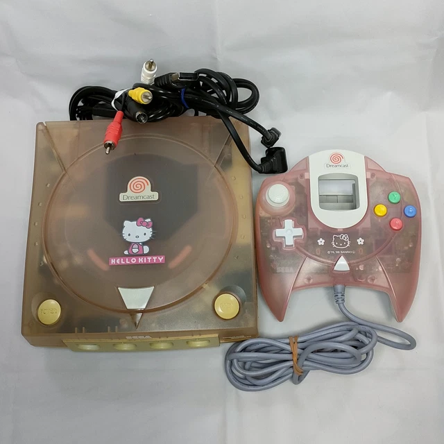 DREAMCAST HELLO KITTY HKT-3000 HKT-7700 pink SEGA Tested Japan Rare ...