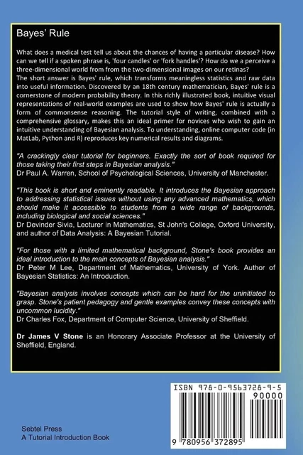 BAYES' RULE | A Tutorial Introduction to Bayesian Analysis | James V Stone EUR 23,95 - PicClick DE