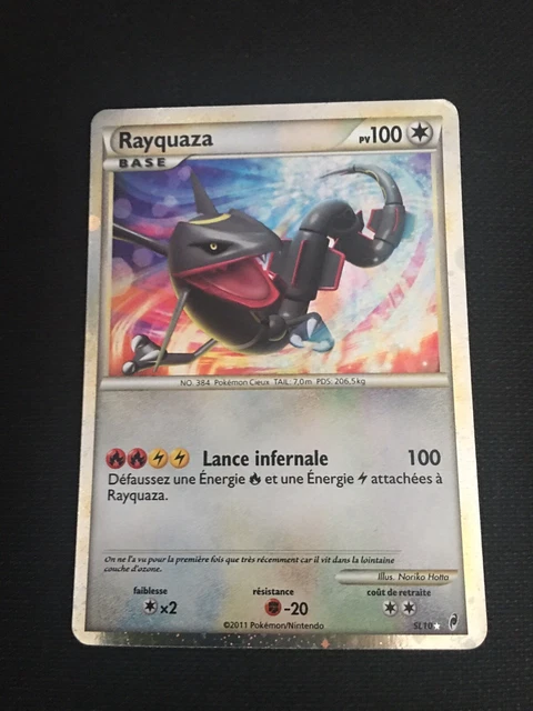 CARTE POKÉMON RAYQUAZA Shiny Holographique Secrète Rare SL10 APPEL DES ...