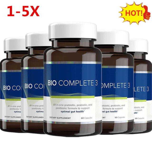 1-5X BIO COMPLETE 3 Capsules 60 Count NEW PreBiotic ProBiotic ...