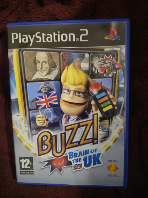 BUZZ BRAIN OF The UK - Sony PS2 PlayStation 2 Quiz Strategy Video Game ...