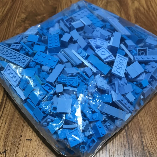 LEGO BULK BUNDLE Various RARER BLUE SHADES Bricks & Blocks, Plates ...