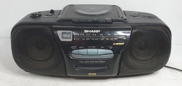 SHARP QT-CD48L(BK) STEREO Radio Cassette Recorder Working but needs ...
