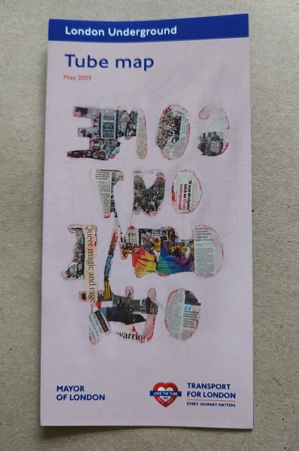 LONDON UNDERGROUND TUBE Map Guide May 2023 Latest Issue New Freepost £2 ...