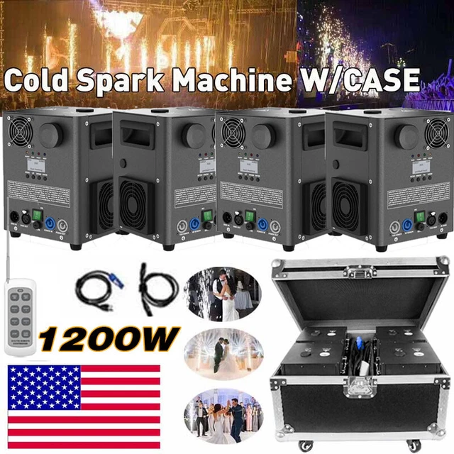 COLD SPARK MACHINE 1200W Stage Effect DMX Firework DJ Event Party ...