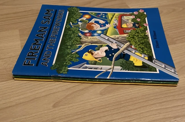 VINTAGE 1980’S FIREMAN Sam Book Bundle x3 Books Diane Wilmer £7.50 ...
