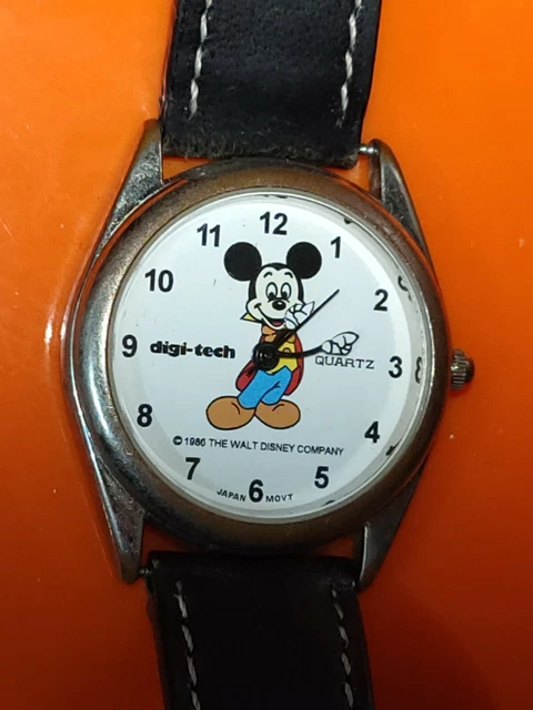 OROLOGIO VINTAGE DIGITECH Mickey Mouse Topolino al quarzo Disney # ...