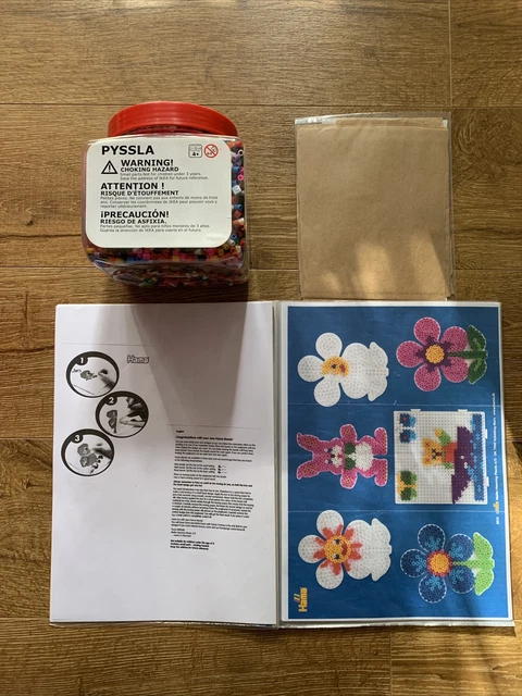 IKEA PYSSLA BEADS mixed colours assorted 600g like hama Beads Patterns ...