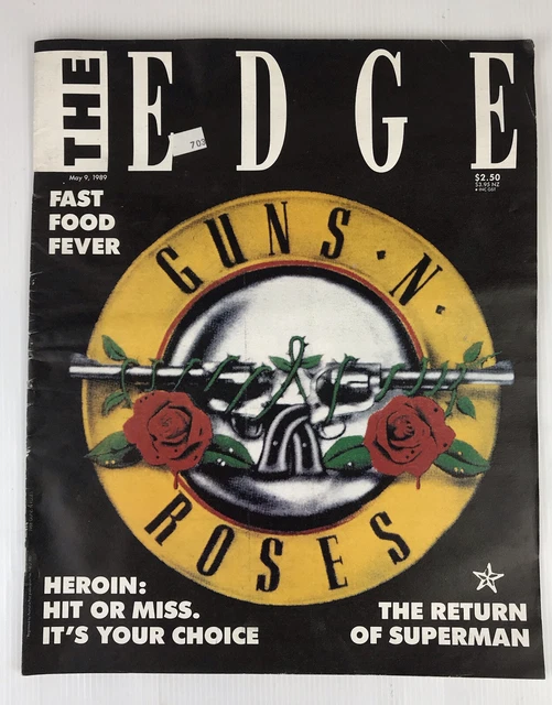 THE EDGE 80S Vintage Guns N Roses Large Magazine Rare $90.00 - PicClick AU