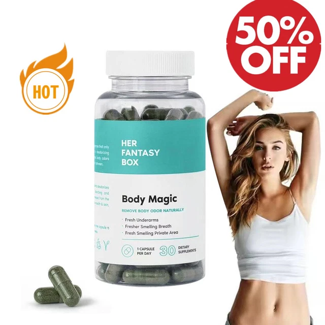 CHLOROPHYLL PILLS FOR Underarms,Body Odor Removal Vegan Caps 30PCS Body ...