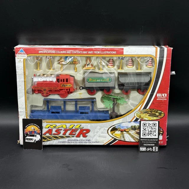 VINTAGE 90S RAIL Master Express Train Set Battery Operated In Box ...