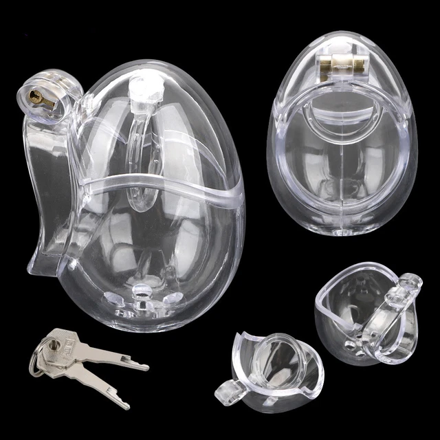 FULLY RESTRAINT MALE Chastity Device Belt Cage Lock Keys PC Egg-Type ...
