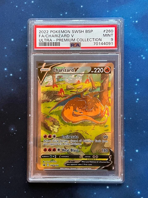CHARIZARD V PSA Pokemon Ultra Premium Collection SWSH260 Glurak Full ...