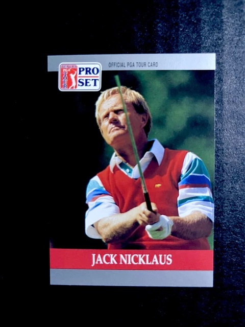 1990 PGA TOUR Pro Set JACK NICKLAUS #GRADED FGS 8 PRESQUE COMME NEUF ...