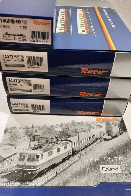 ROCO TEE ROLAND 71406 Re 4/4ˡ Sound + SET 74072 + 74073 + 74074 DB SBB ...
