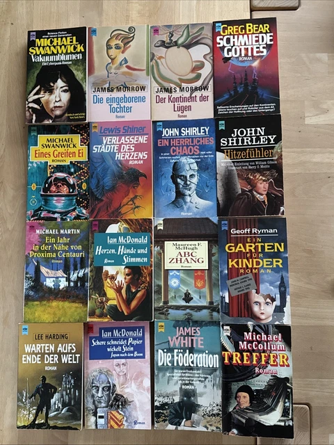 16X HEYNE SF, Bücherpaket, Ian McDonald James Morrow Michael Swanwick ...