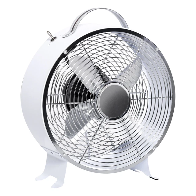 HOMCOM 26CM 2-SPEED Electric Fan Safe Guard Anti-Slip Feet Home Office ...