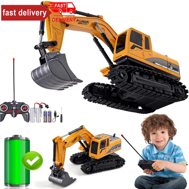 360° ROTATION REMOTE Controlled Excavator Excavator-6 Channel 1:24 ...