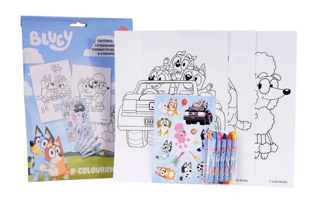 BLUEY COLOURING SET £3.36 - PicClick UK