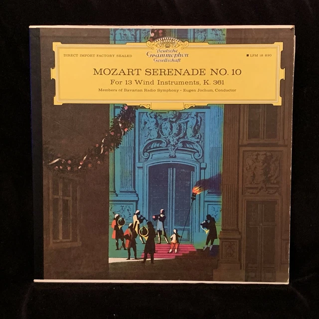MOZART SERENADE #10 for 13 Winds - EUGEN JOCHUM - DGG TULIP LP 1963 $10 ...