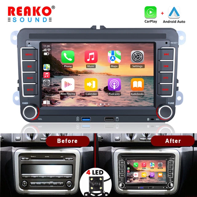 7& ANDROID 13 CarPlay Car Stereo Head Unit GPS Nav FM Radio For VW Golf ...