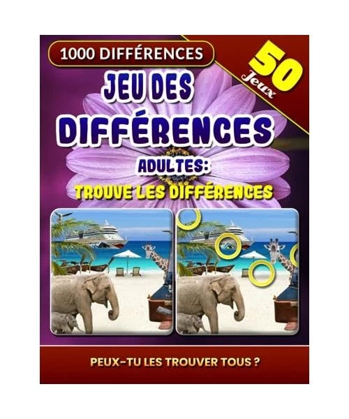 JEU DES DIFFÉRENCES Adultes - Trouve Les Différences: Énigmes D'images ...