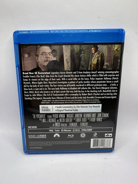 OOP KINO PATRICK Wymark The Psychopath Horror Movie Blu Ray 1966 EUR 29 ...