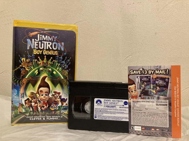 JIMMY NEUTRON BOY Genius VHS Clam Shell 2002 Nickelodeon Movie $7.70 ...