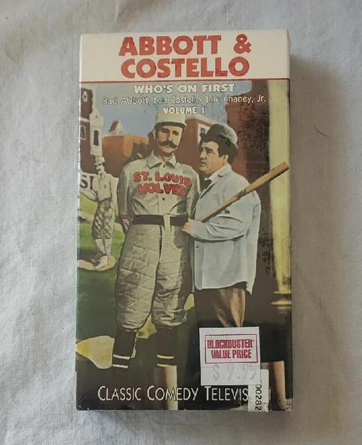 ABBOTT & COSTELLO Whos On First (VHS, 1990) Volume 1 Factory Sealed $14 ...
