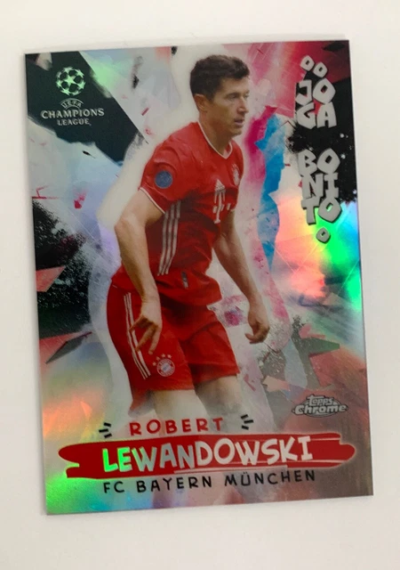 ROBERT LEWANDOWSKI 2020-21 Topps Chrome Champions League Joga Bonito Refractor EUR 9,28 ...