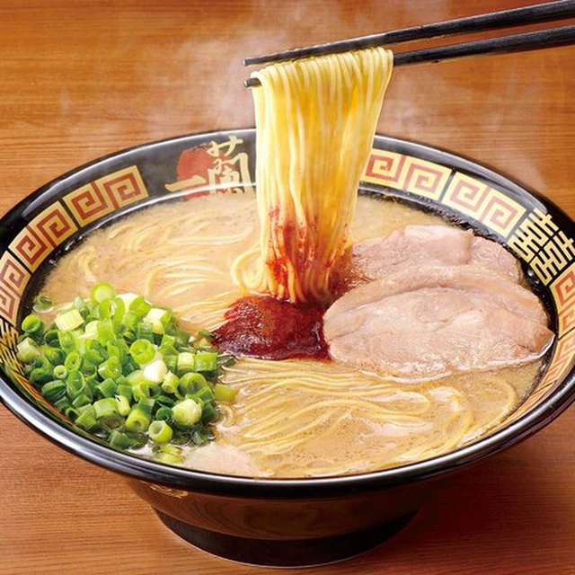ICHIRAN RAMEN HAKATA Thin Noodles Straight one Orchid Special red ...