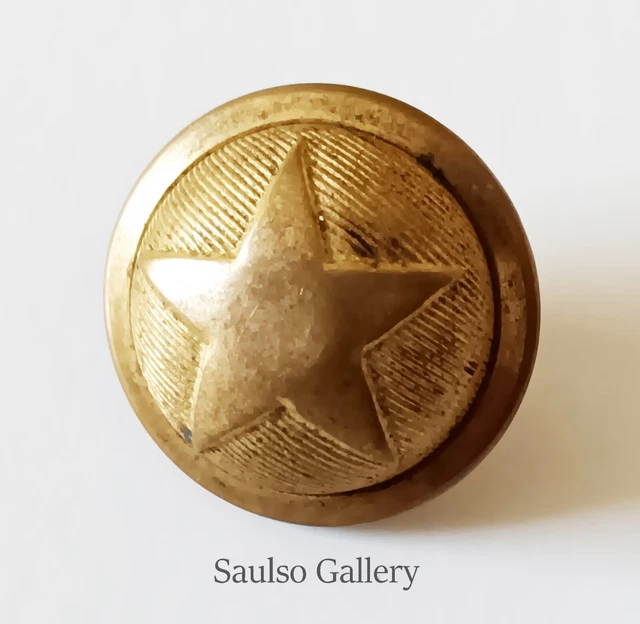 TEXAS MILITIA ARMY Officers Civil War era smalls Button 15mm (one ...